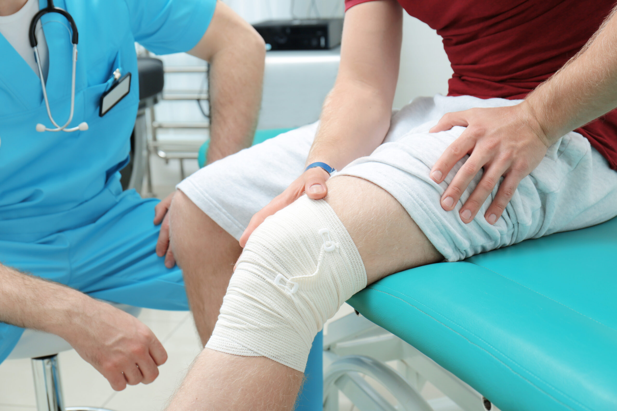 What should I do if I sustain a soft tissue injury?
